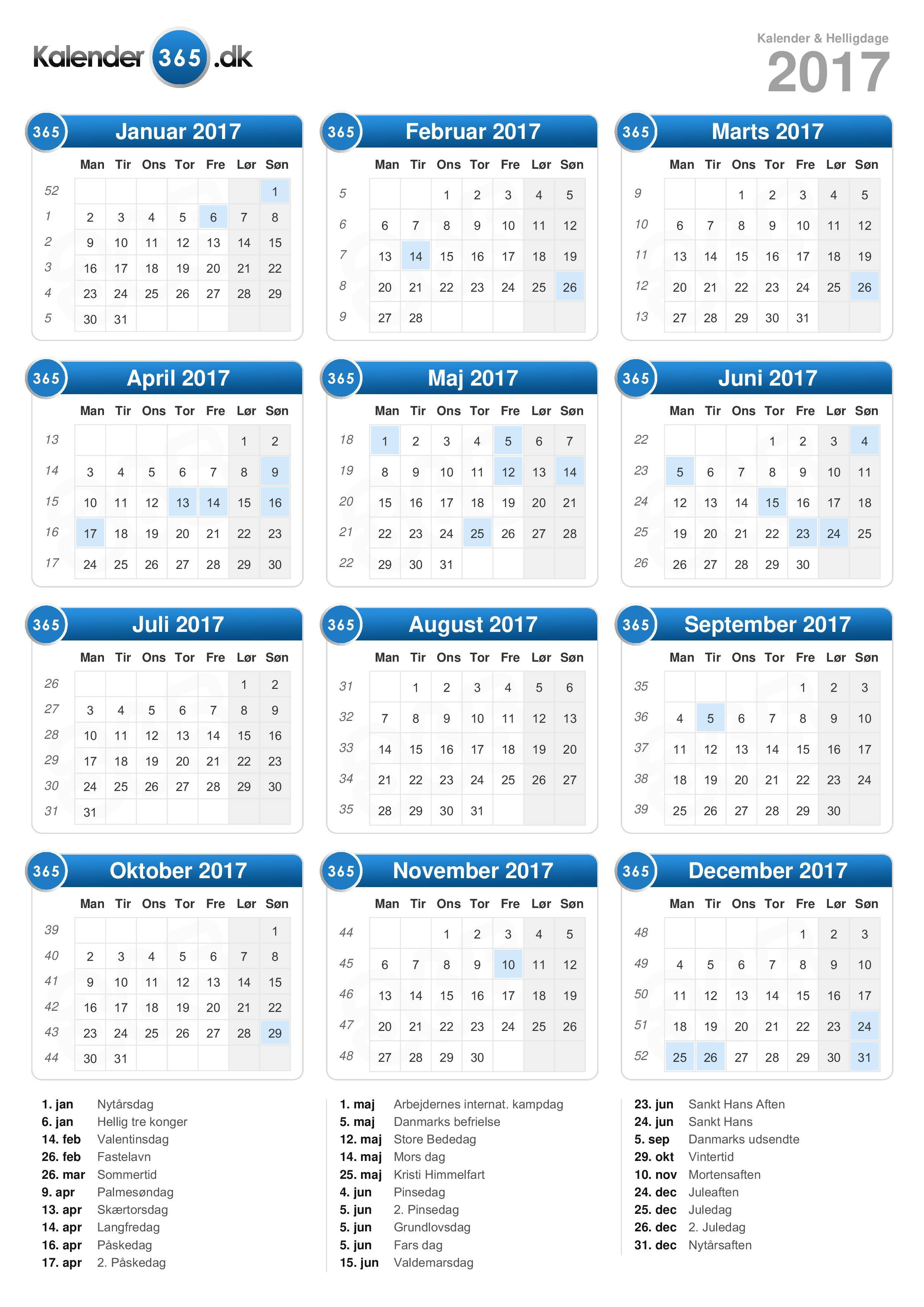Kalender 2017